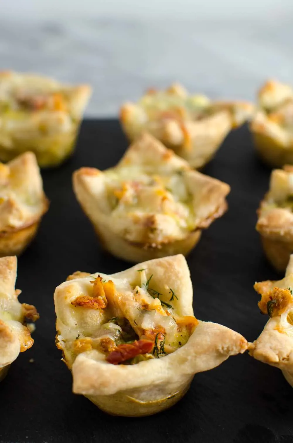 Tuna Melt Mini Quiches - Kitchenloose